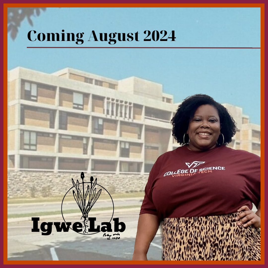 We’re coming to Virginia Tech! – Igwe Lab